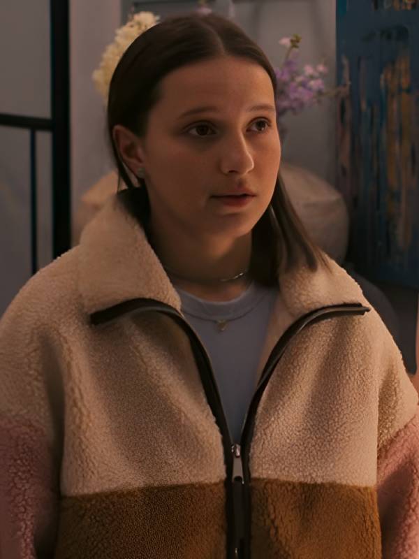 Run Away S01 Ellie Henry Colorblock Fleece Jacket