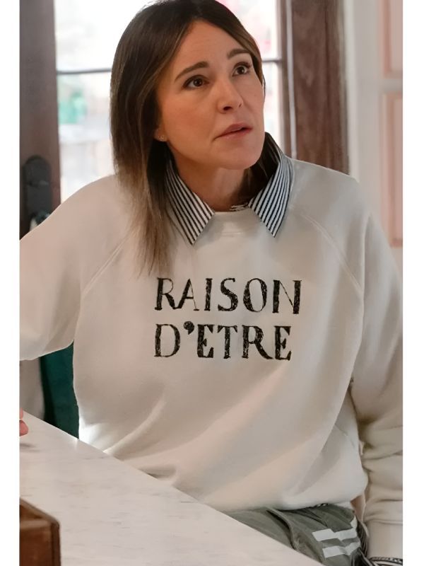 Shrinking S03 Christa Miller Raison D’etre White Sweatshirt