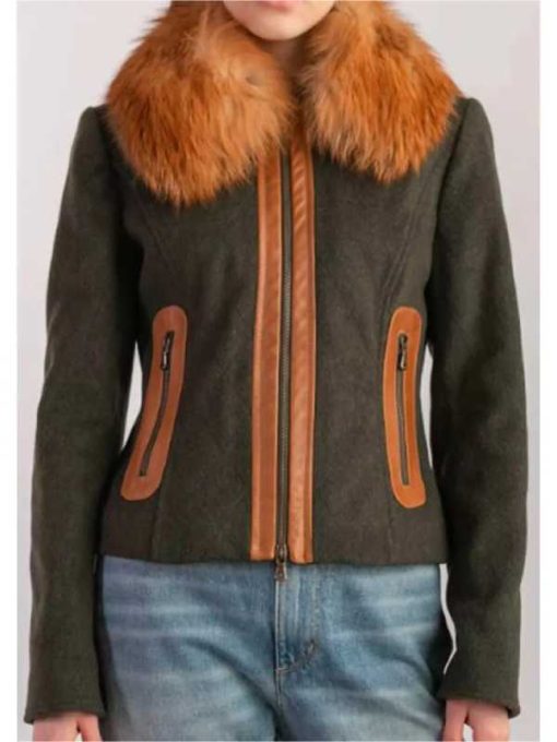 Tell Me Lies S3 Lucy Albright Fur Collar Jacket - Jacket Hub