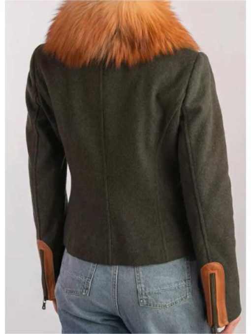 Tell Me Lies S3 Lucy Albright Fur Collar Jacket - Jacket Hub