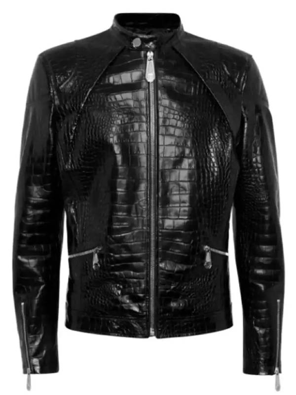 The Kelly Clarkson Show 2026 Keith Sweat Croc Skin Leather Jacket