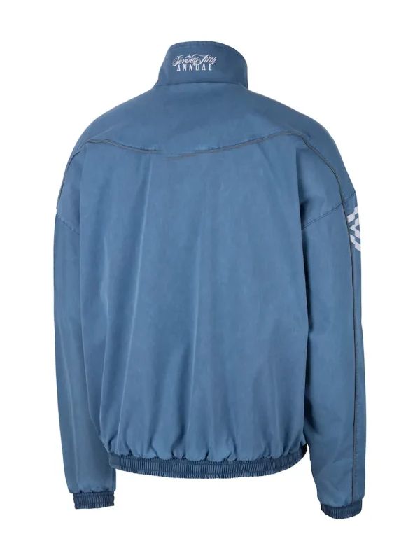 NBA All-Star Game Full Zip Game Jacket | NBA Game Light Blue Jacket