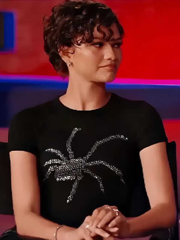 Spider-Man Brand New Day Press Tour 2026 Zendaya Spider T-Shirt